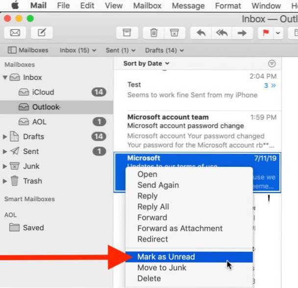 How To Keep Messages Marked As Unread In Apple Mail Mac Naneedigital